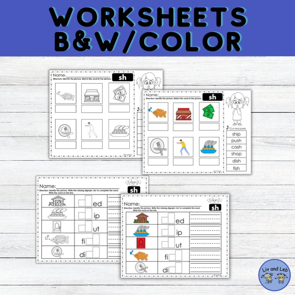 Digraph Craft Consonant Digraph Flashcards Digraph Worksheets - Etsy