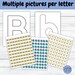 Alphabet Letters Collage- Cut & Paste Printable - Etsy