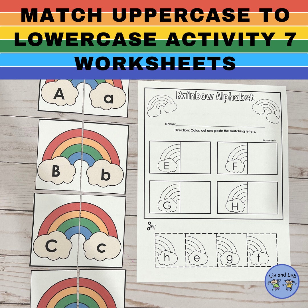 Beginning Sounds Activity Game Spring Worksheets Rainbow Phonics Puzzle ...