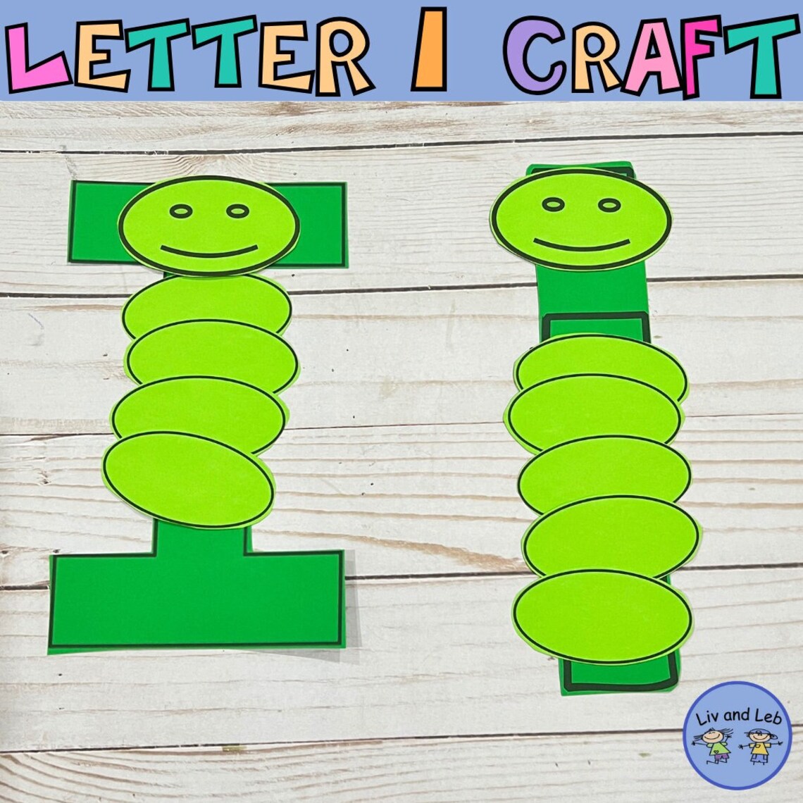 Letter I Craft- Alphabet Phonics Craft- Inchworm Craft - Etsy