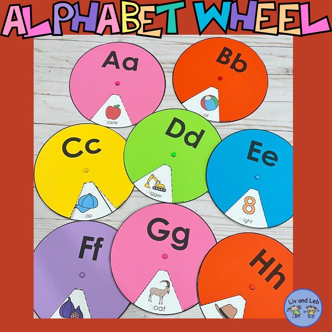 Alphabet Spinners- Beginning Sounds Preschool Activity - Etsy