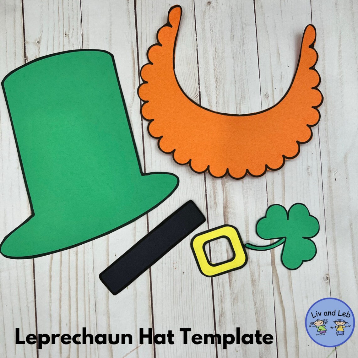 St. Patrick's Day Leprechaun Craft for Kids- Leprechaun Paper Hat - Etsy