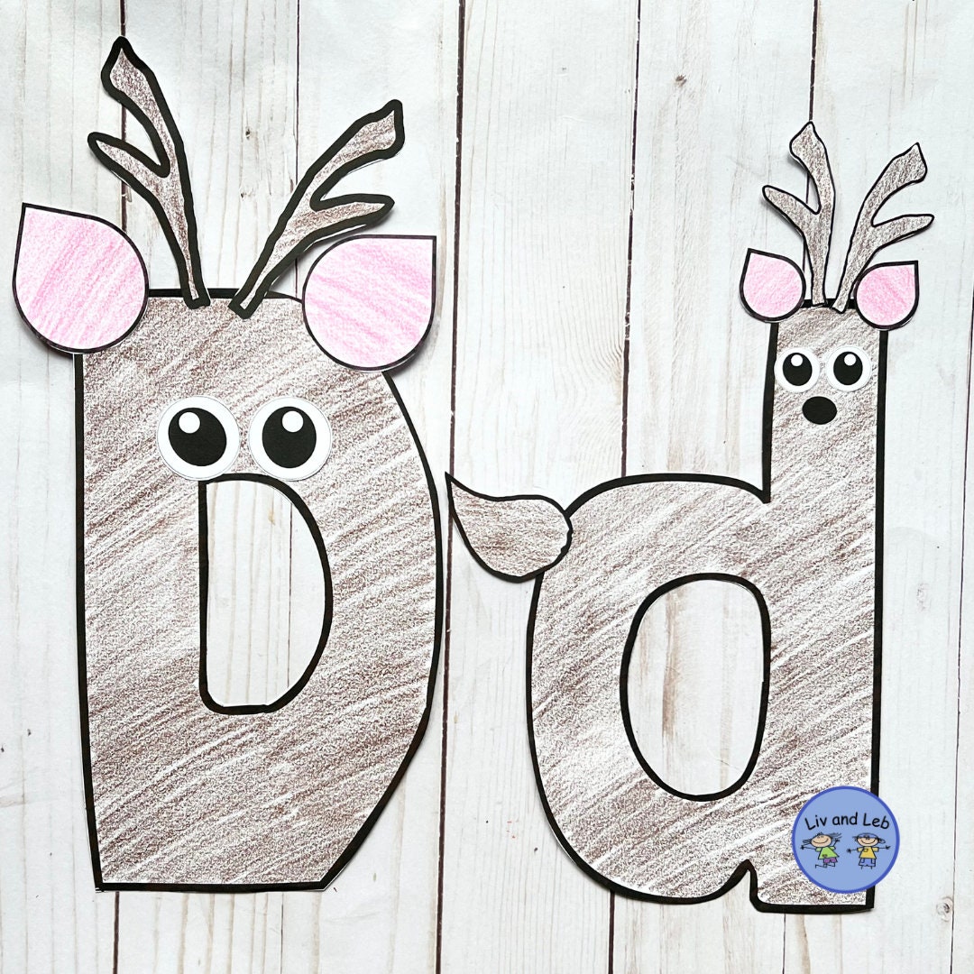 Alphabet Craft Letter D Craft Deer Craft - Etsy