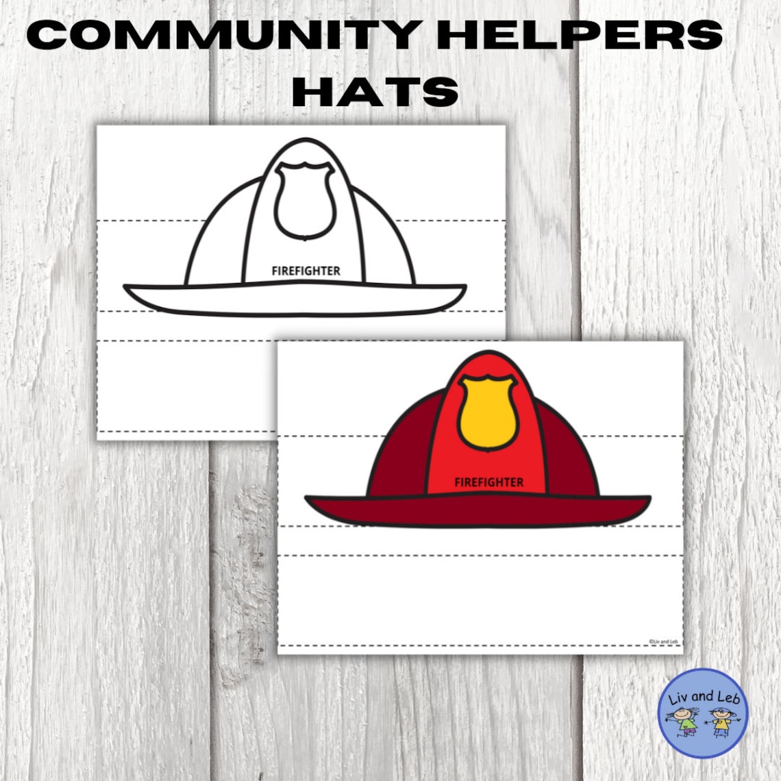 Community Helper Craft-birthday Hats-kids Paper Hats - Etsy