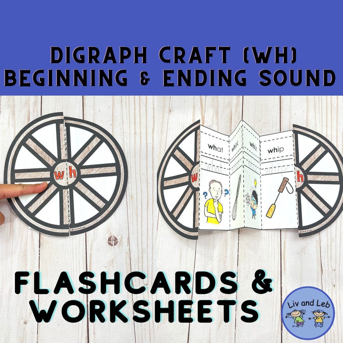 Consonant Digraph Craft wh Digraph Flashcards - Etsy