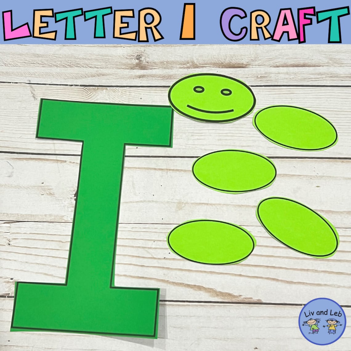 Letter I Craft- Alphabet Phonics Craft- Inchworm Craft - Etsy