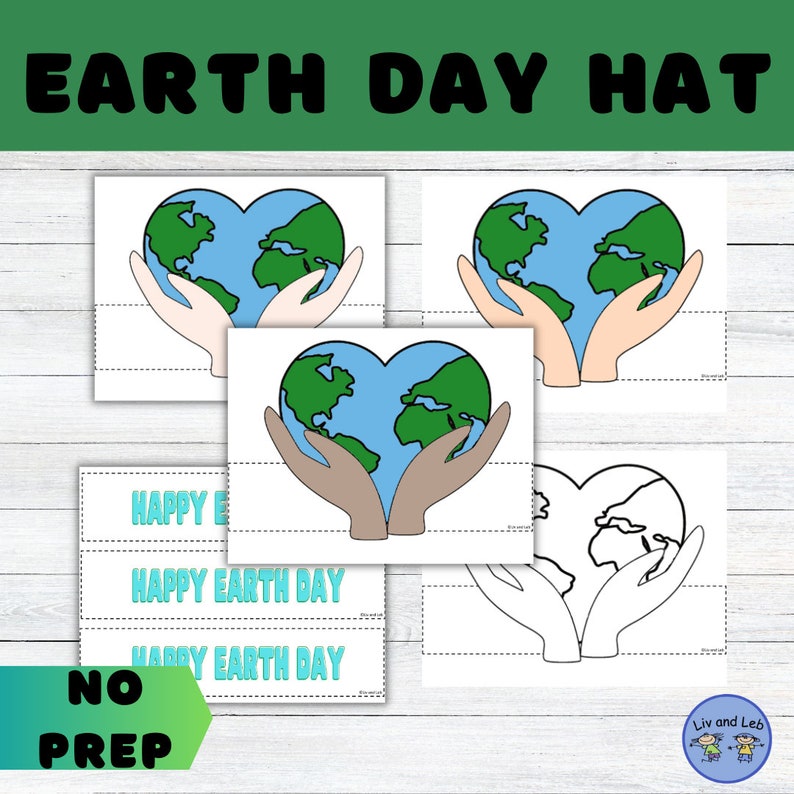 Earth Day Craft- Earth Day Paper Hats - Etsy