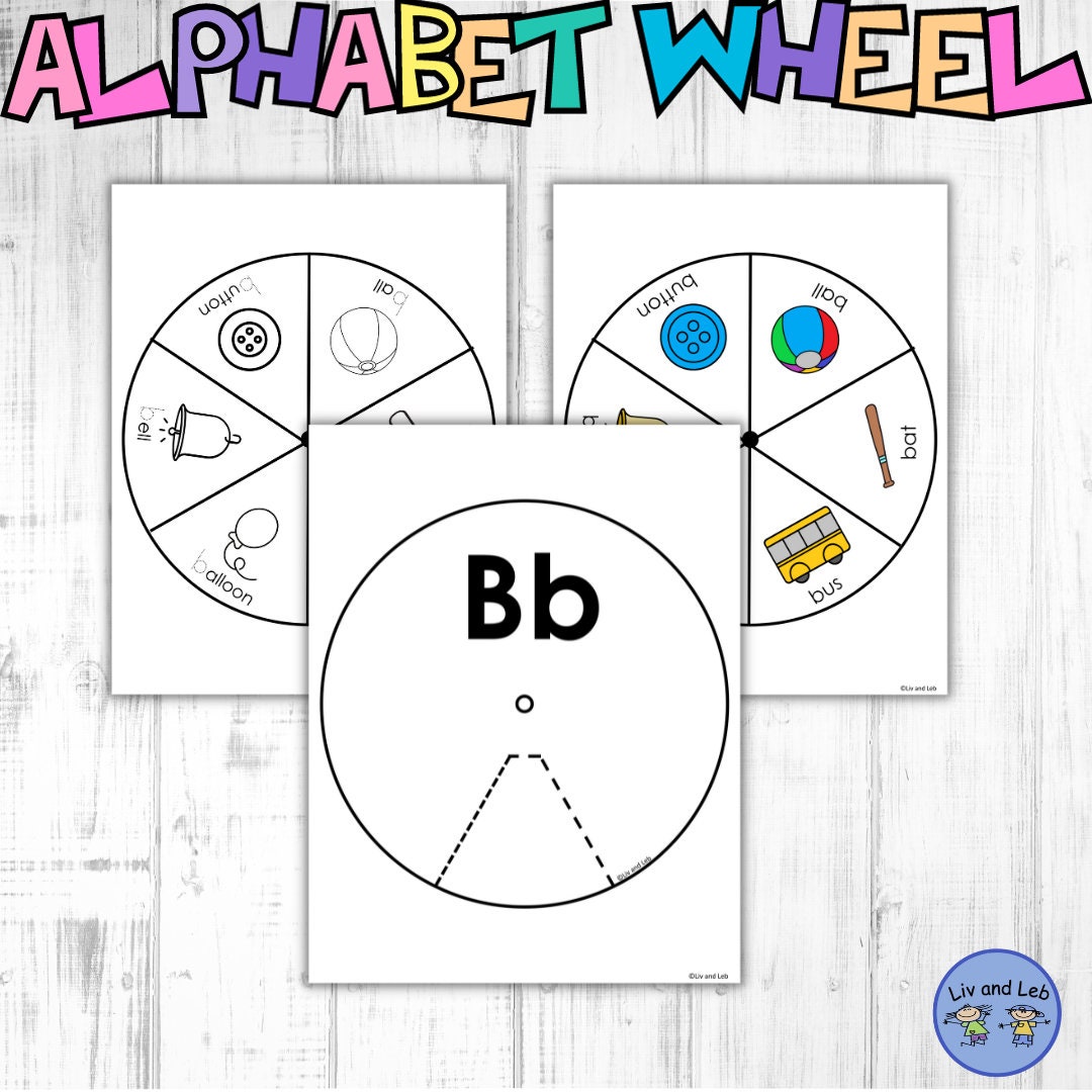 Alphabet Spinners- Beginning Sounds Preschool Activity - Etsy