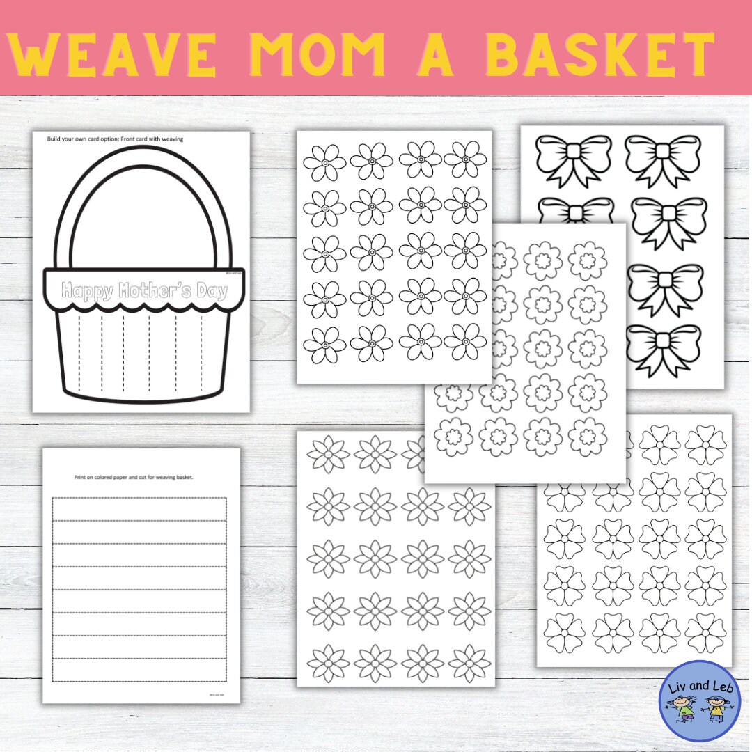 Mother's Day Card, Mother's Day Craft, Mother's Day Gift Basket, Mother ...