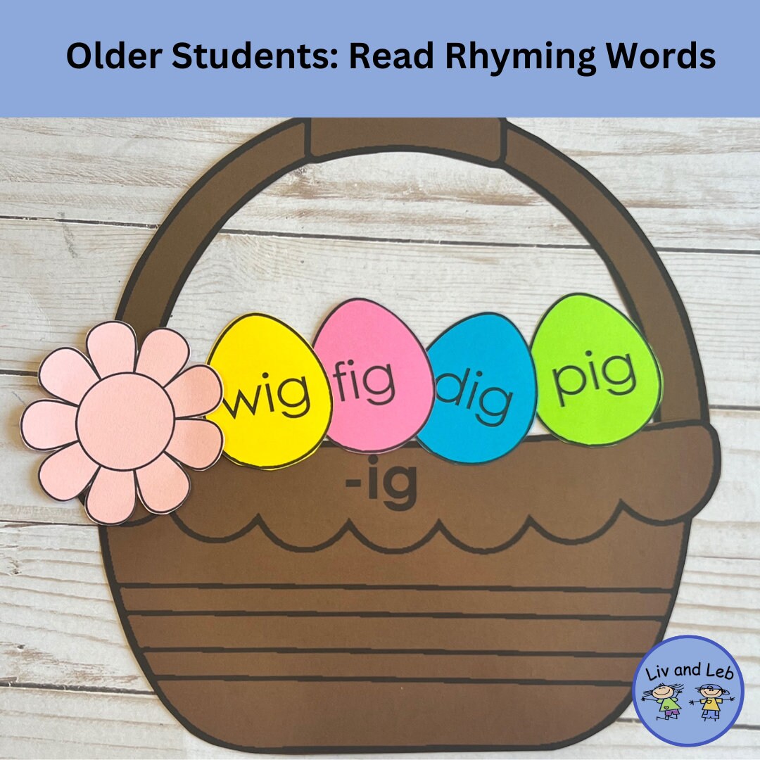 Easter Rhyme Craft- Spring Rhyme Craft- Egg Craft - Etsy