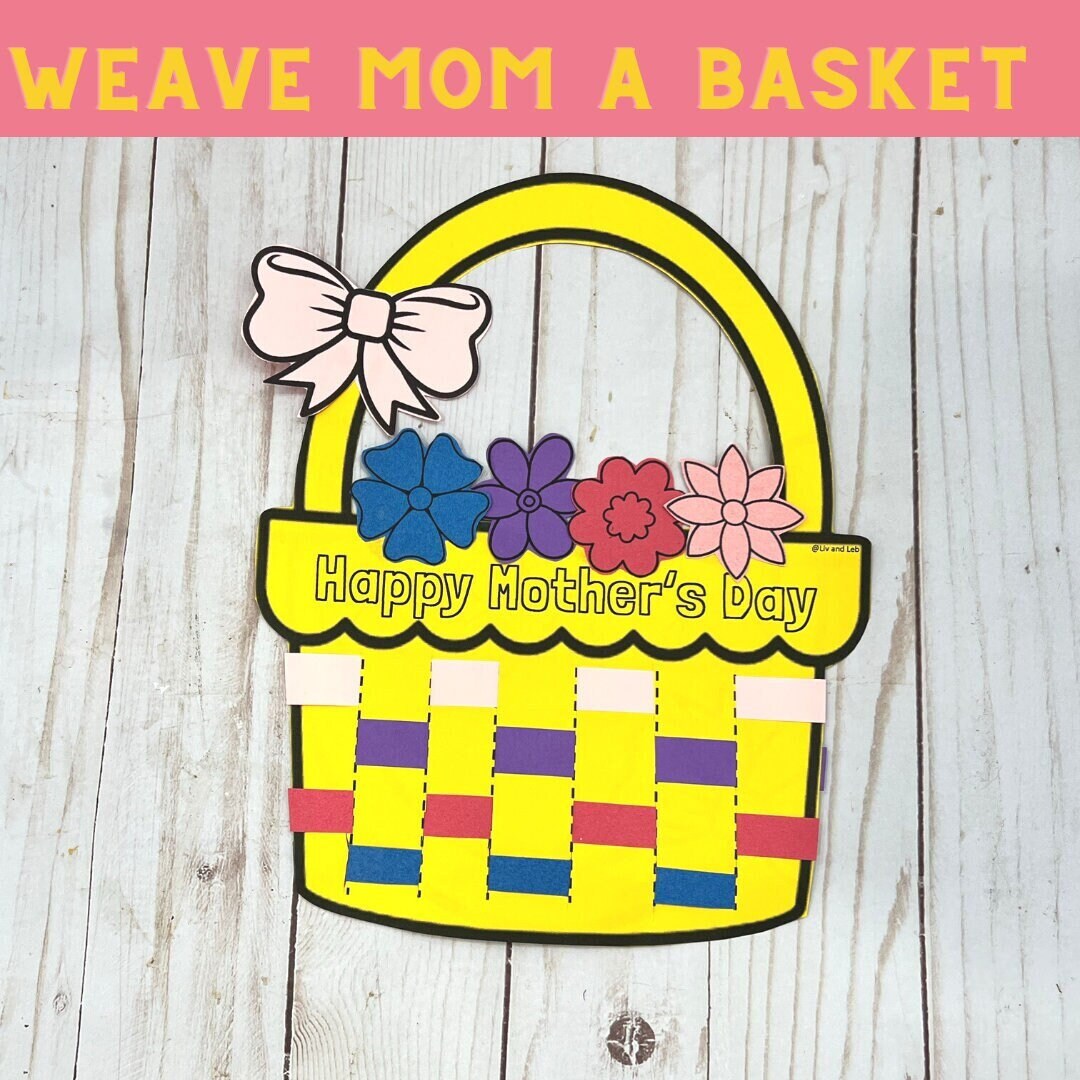 Mother's Day Card, Mother's Day Craft, Mother's Day Gift Basket, Mother ...