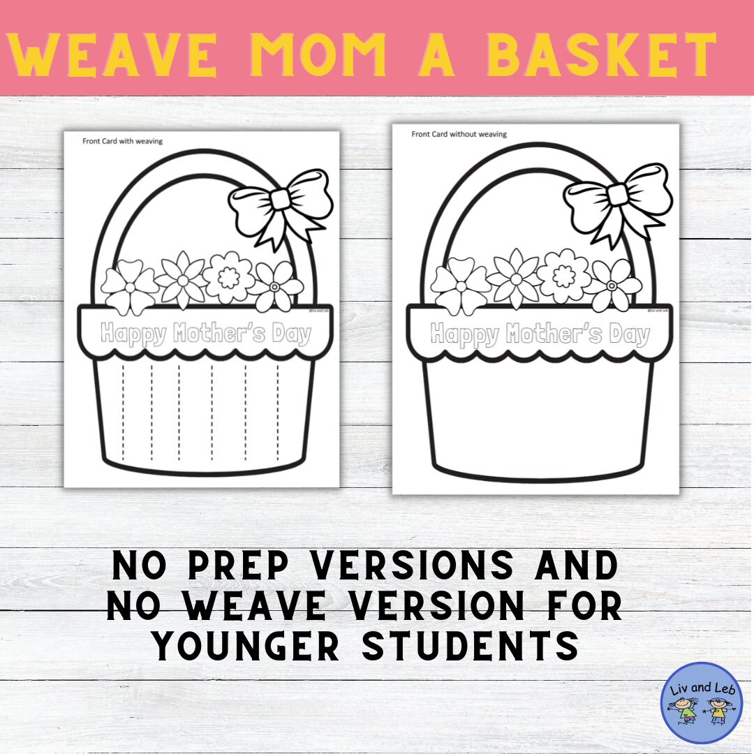 Mother's Day Card, Mother's Day Craft, Mother's Day Gift Basket, Mother ...