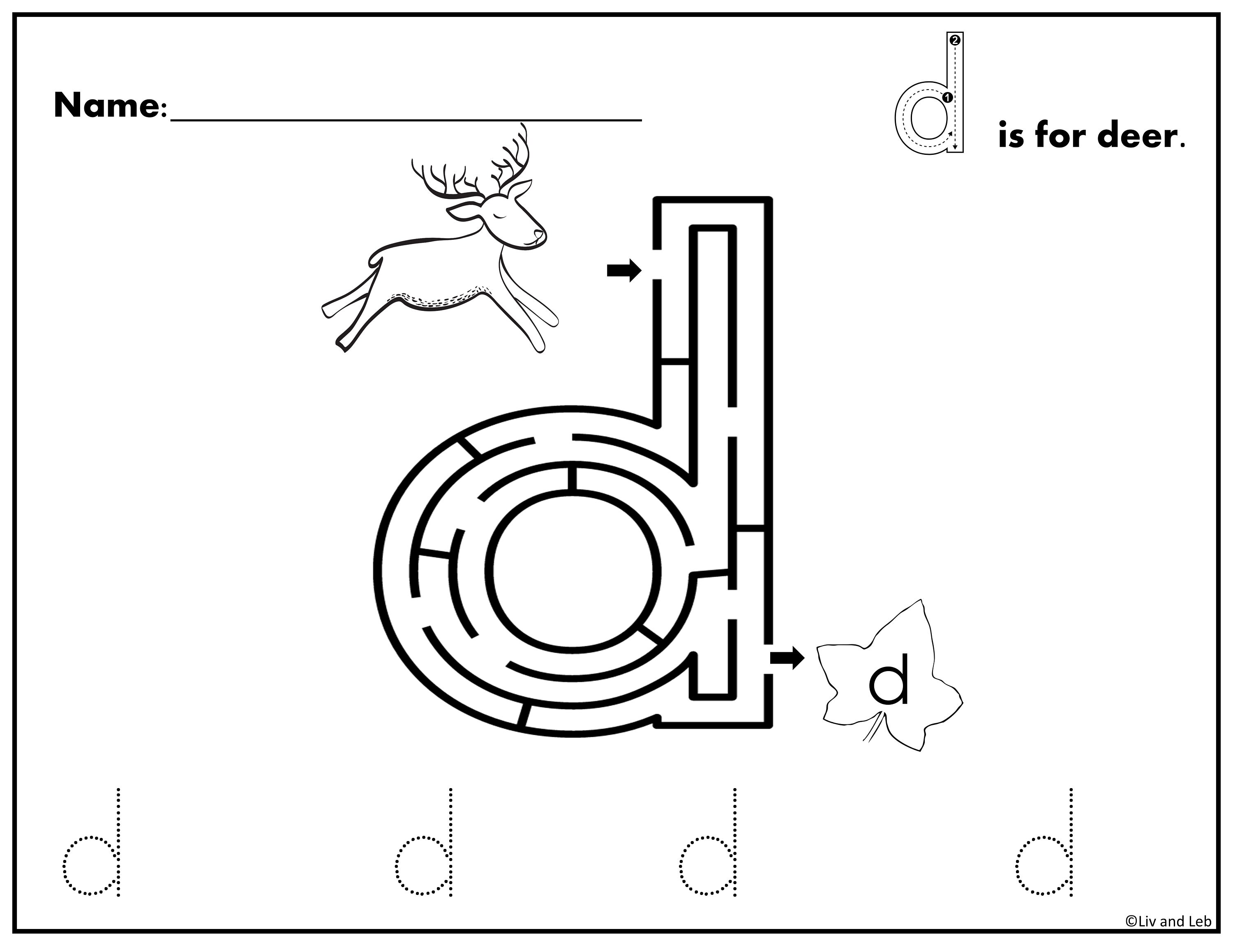 Alphabet Maze, Uppercase and Lowercase Letter Maze Worksheets - Etsy