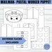 Mailman Postal Worker Craft Community Helpers Puppet - Etsy
