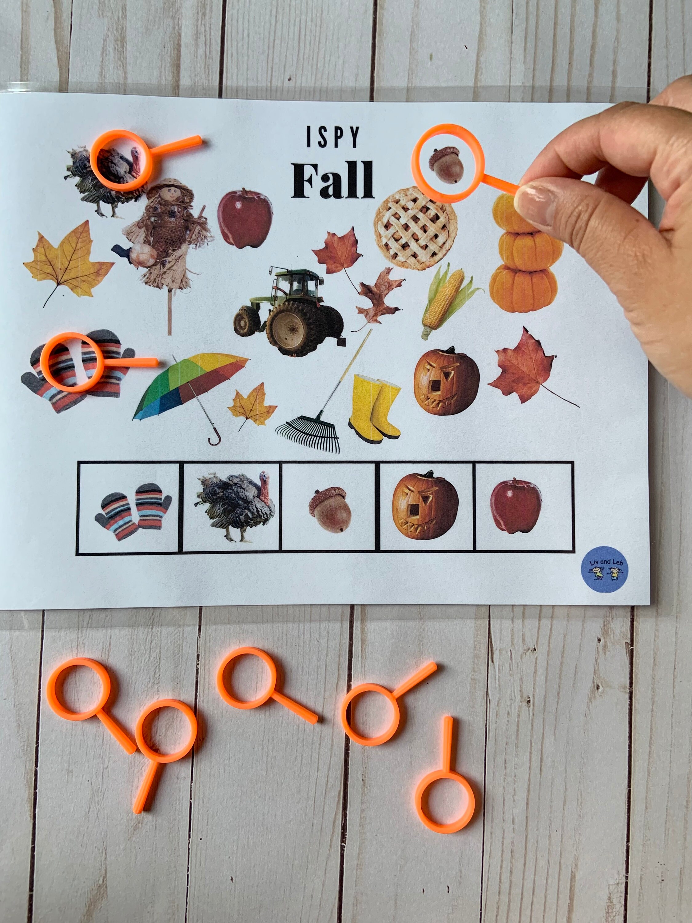 I Spy Printable Activity Fall, Winter, Spring, Summer - Etsy