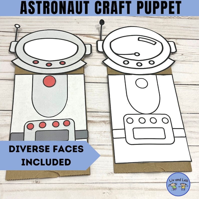 Astronaut Craft Puppet Community Helpers - Etsy