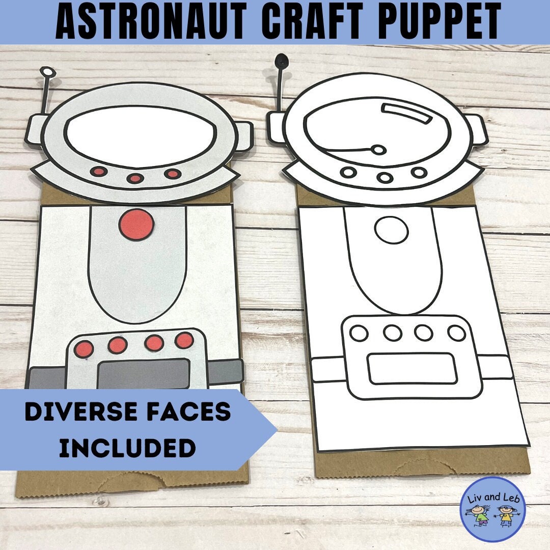 Astronaut Craft Puppet Community Helpers - Etsy