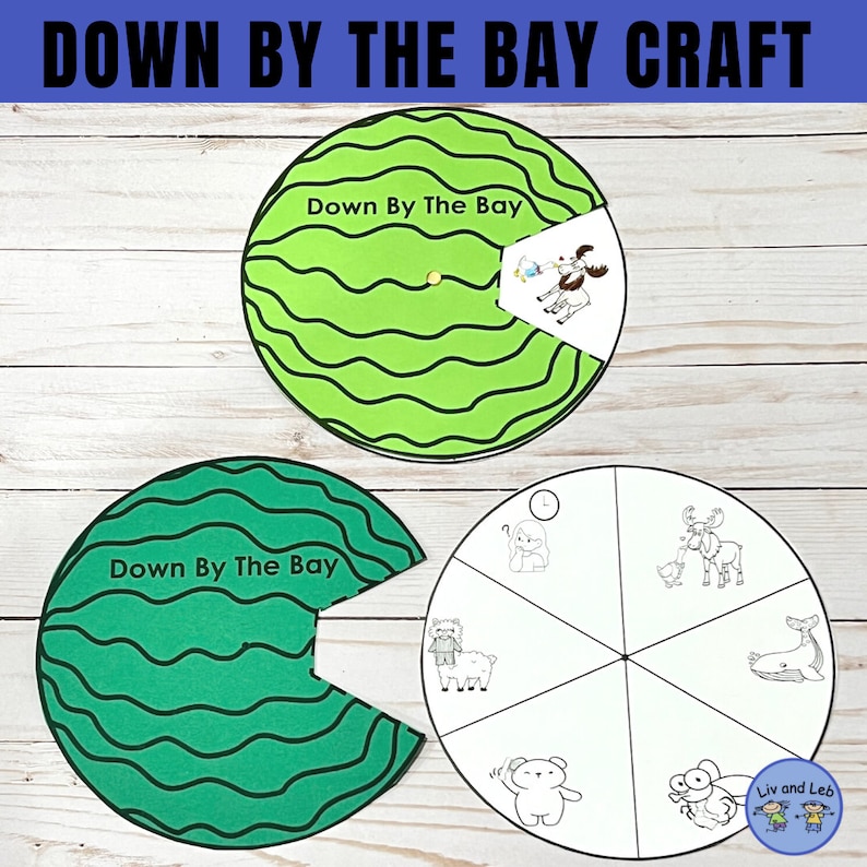 Preschool Rhymes Song Book and Craft Down by the Bay - Etsy