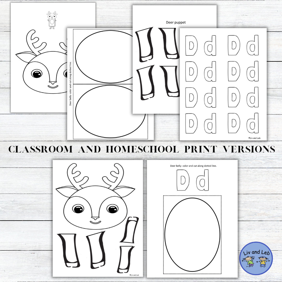 Deer Craft- Deer Paper Bag Puppet - Etsy