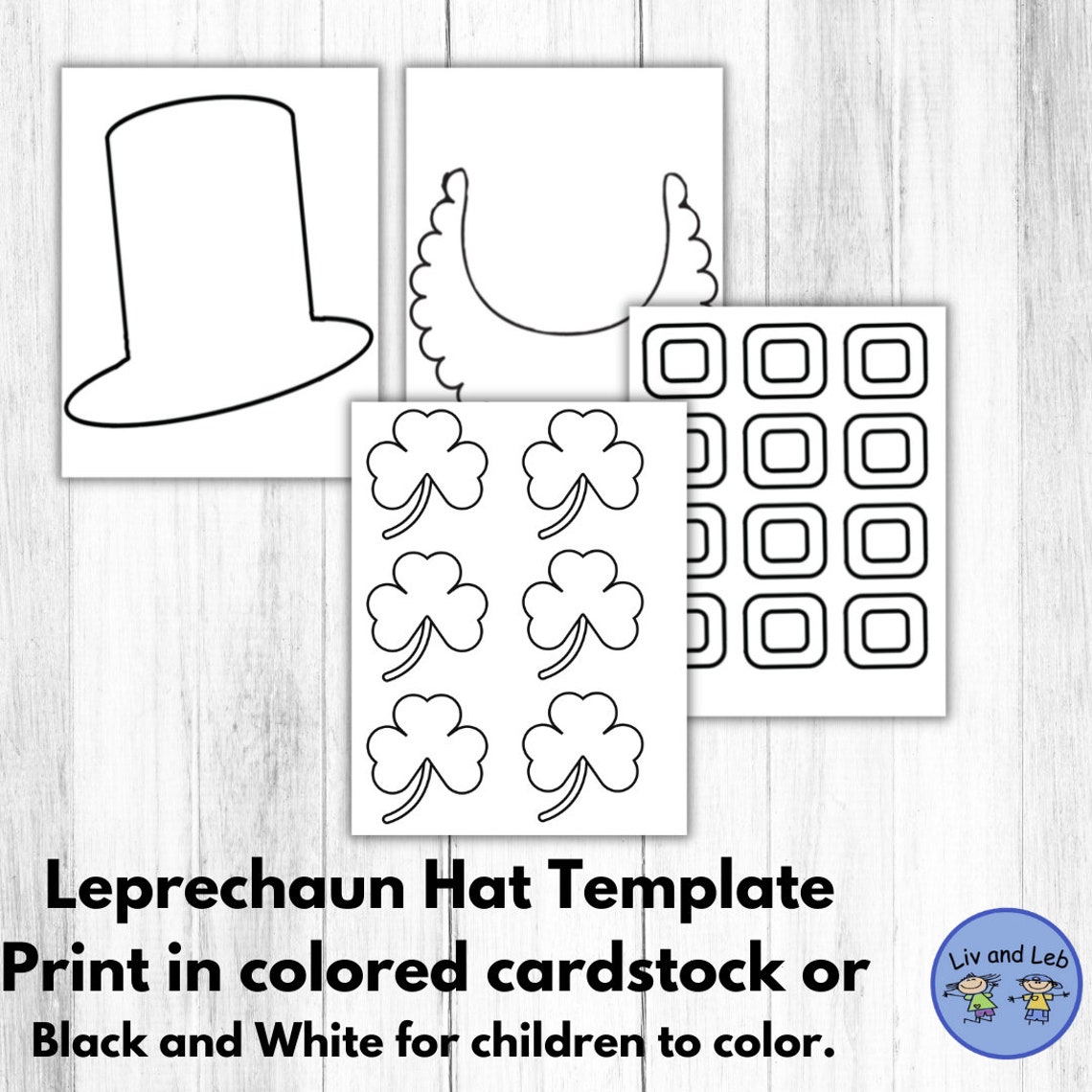 St. Patrick's Day Leprechaun Craft for Kids- Leprechaun Paper Hat - Etsy