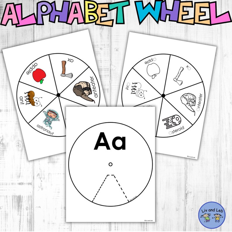 Alphabet Spinners- Beginning Sounds Preschool Activity - Etsy