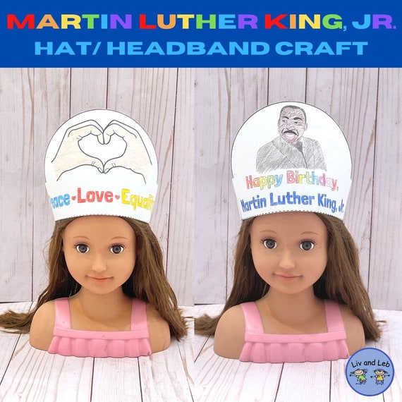Martin Luther King Jr Hats Paper Crowns | Etsy
