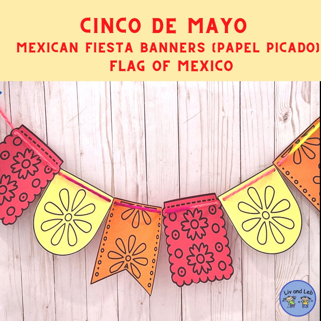 Papel Picado Banner Cinco De Mayo Fiesta Banner - Etsy