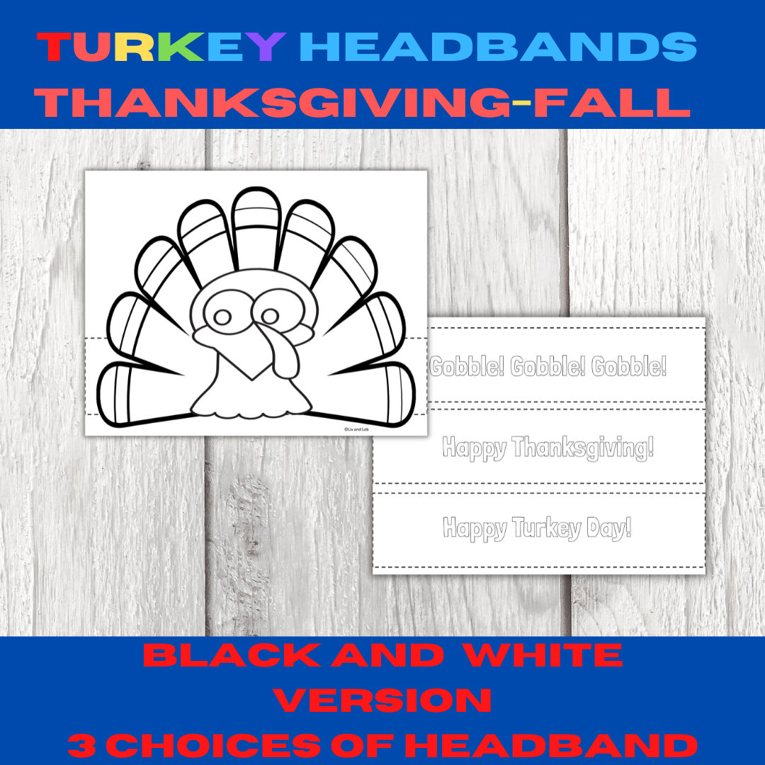 Turkey Headband Craft- Thanksgiving Party Hat - Etsy