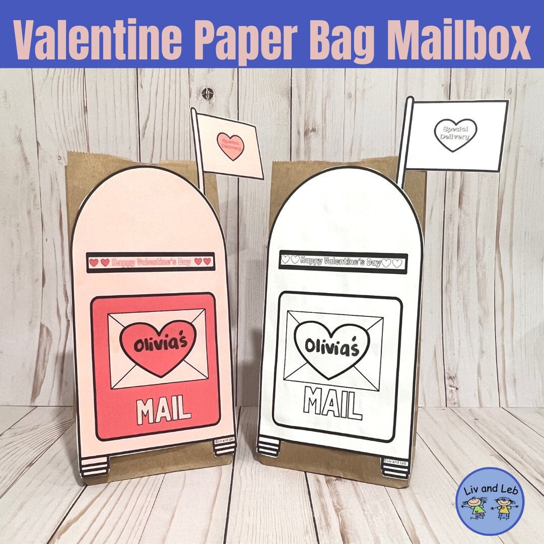 Valentine Mailbox Template - Etsy