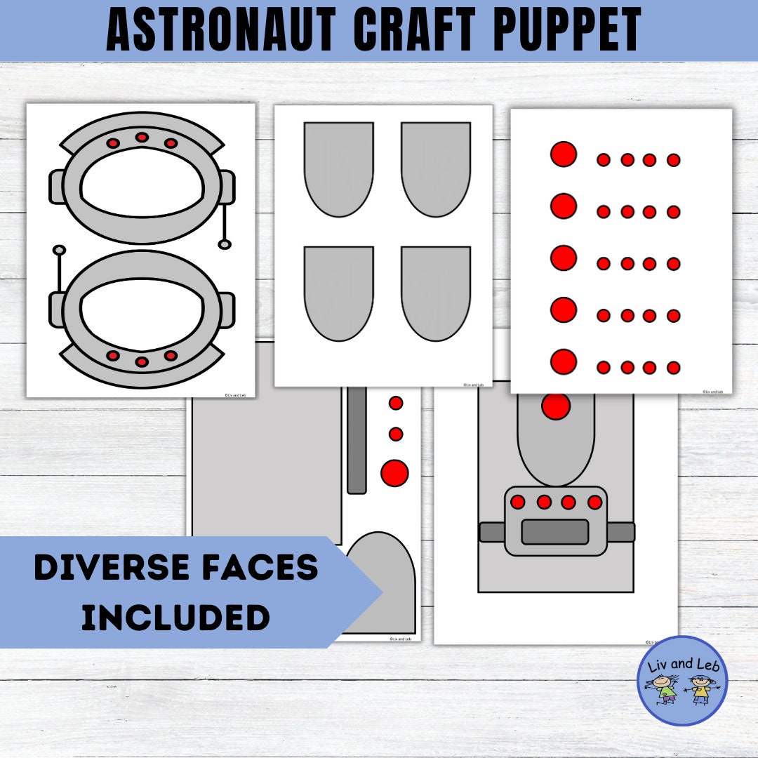 Astronaut Craft Puppet Community Helpers - Etsy
