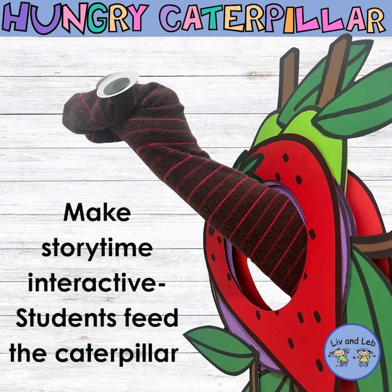 The Very Hungry Caterpillar Retelling Props | Storytime & Sequencing ...
