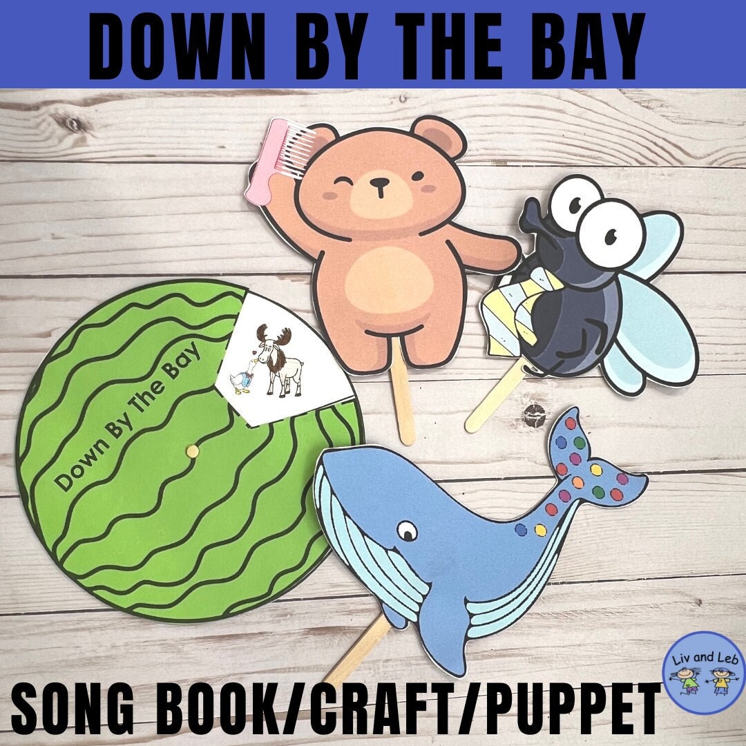 Preschool Rhymes Song Book and Craft Down by the Bay - Etsy