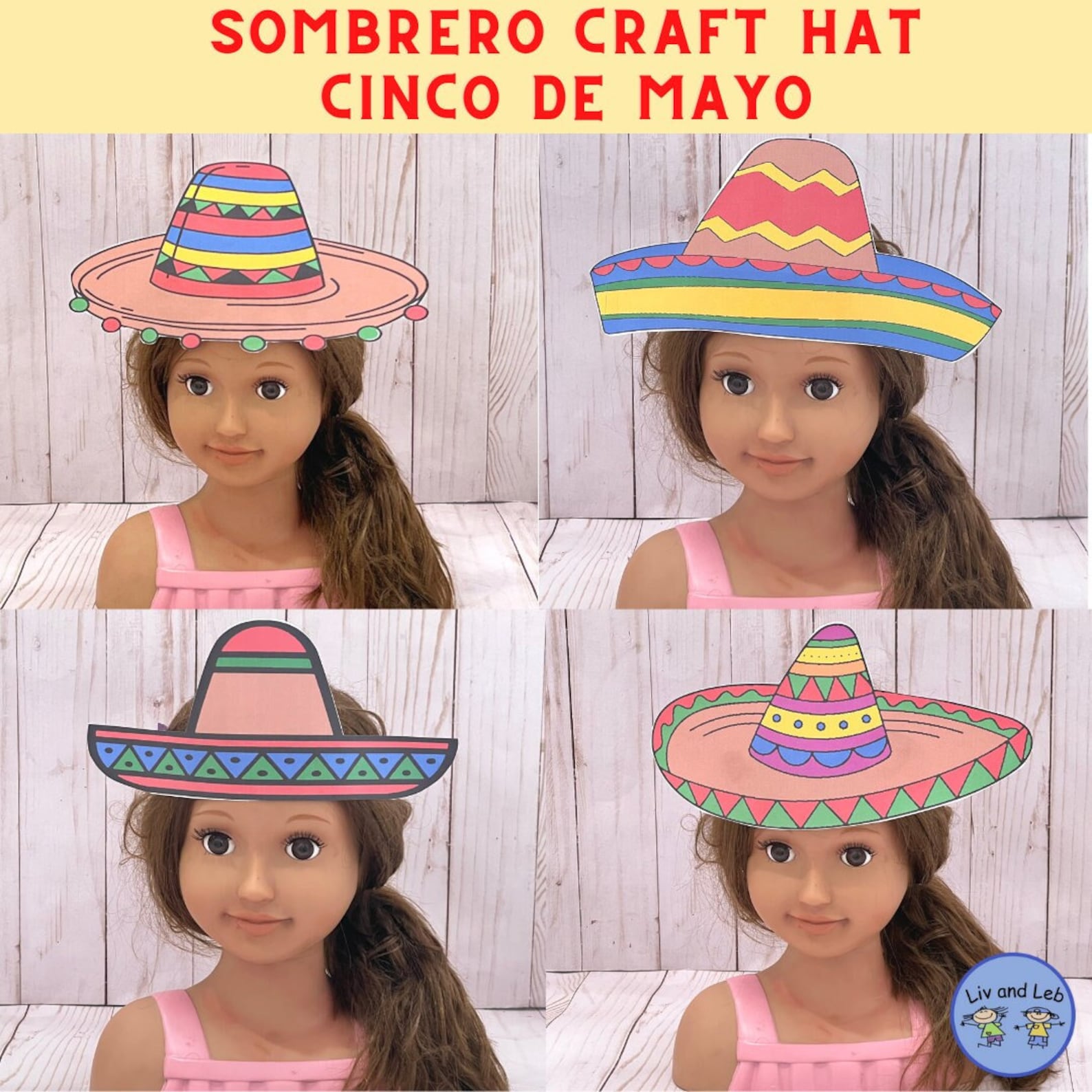 Cinco De Mayo Sombrero Hat Craft - Etsy