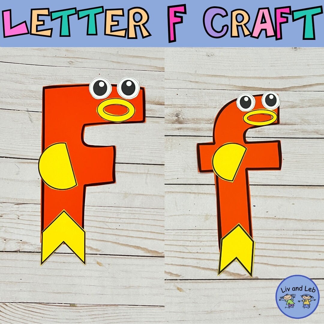 Letter F Craft- Alphabet Phonics Craft- Fish Craft - Etsy