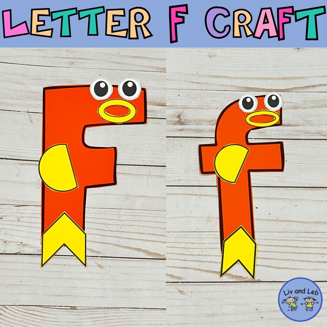 Letter F Craft- Alphabet Phonics Craft- Fish Craft - Etsy