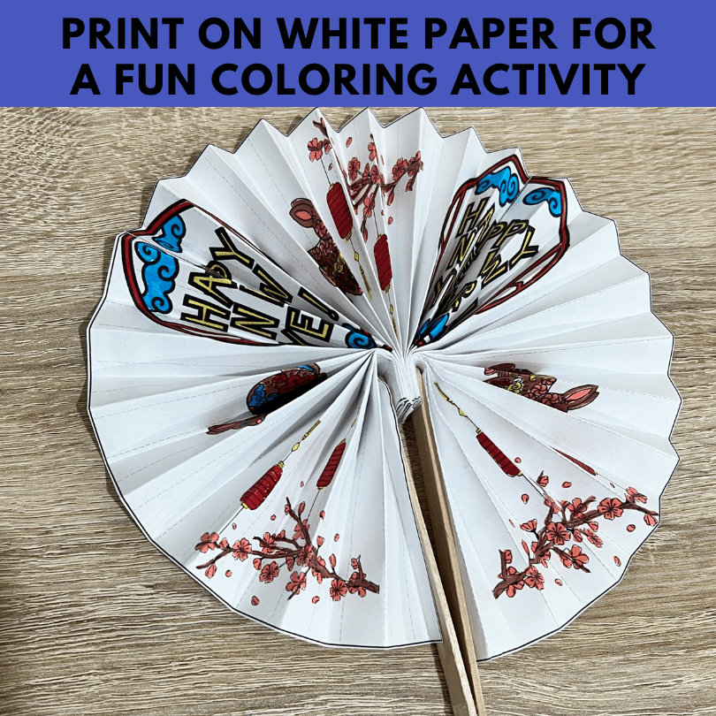 Chinese New Year 2023 Craft- Lunar New Year Round Fan - Etsy