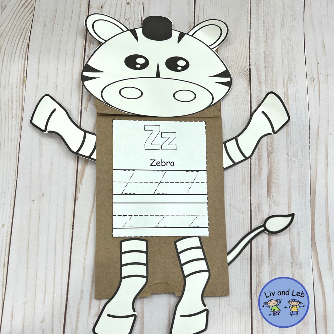 Zoo Animal Paper Bag Puppets - Etsy
