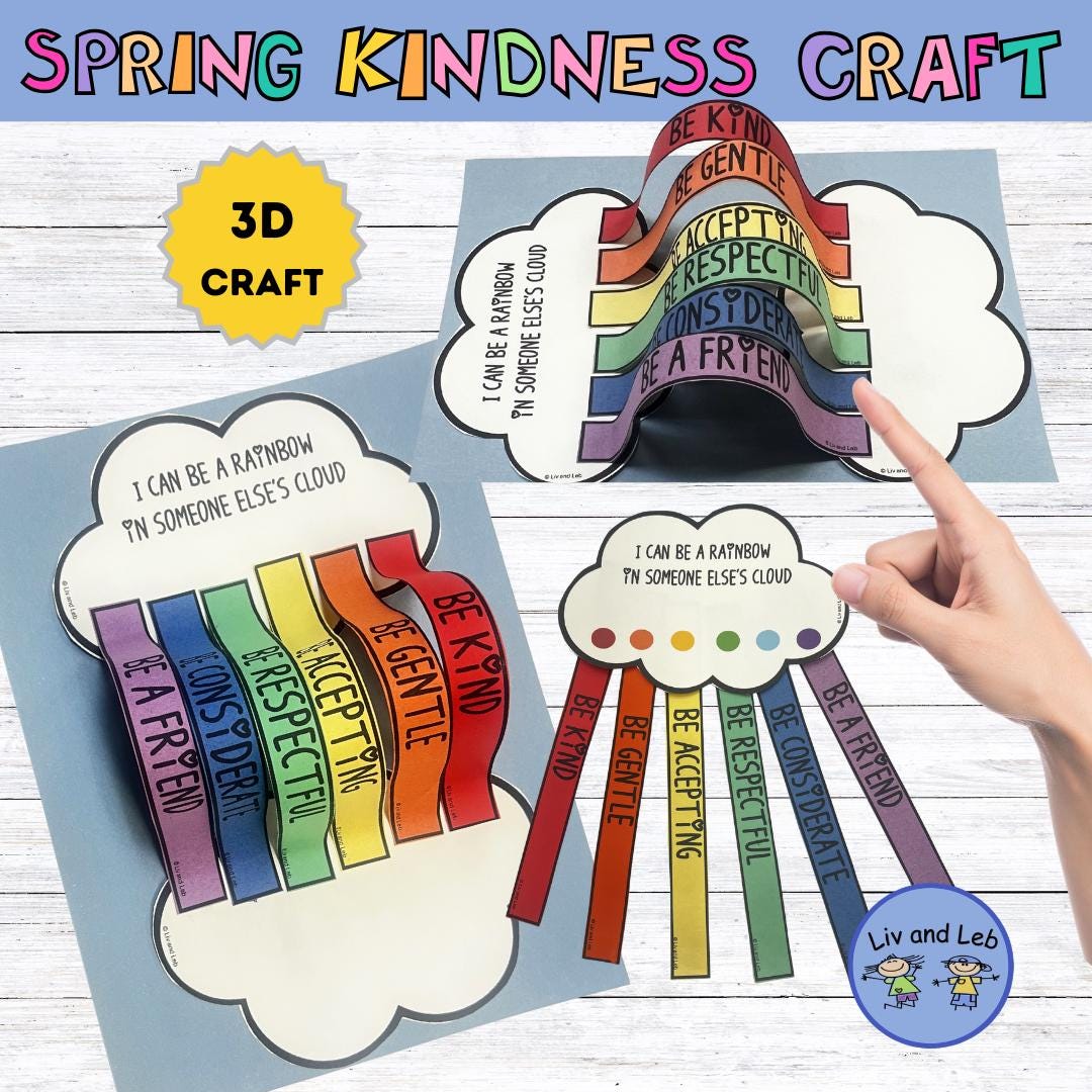 Rainbow Kindness Craft | Social Emotional Learning Activity | Classroom ...