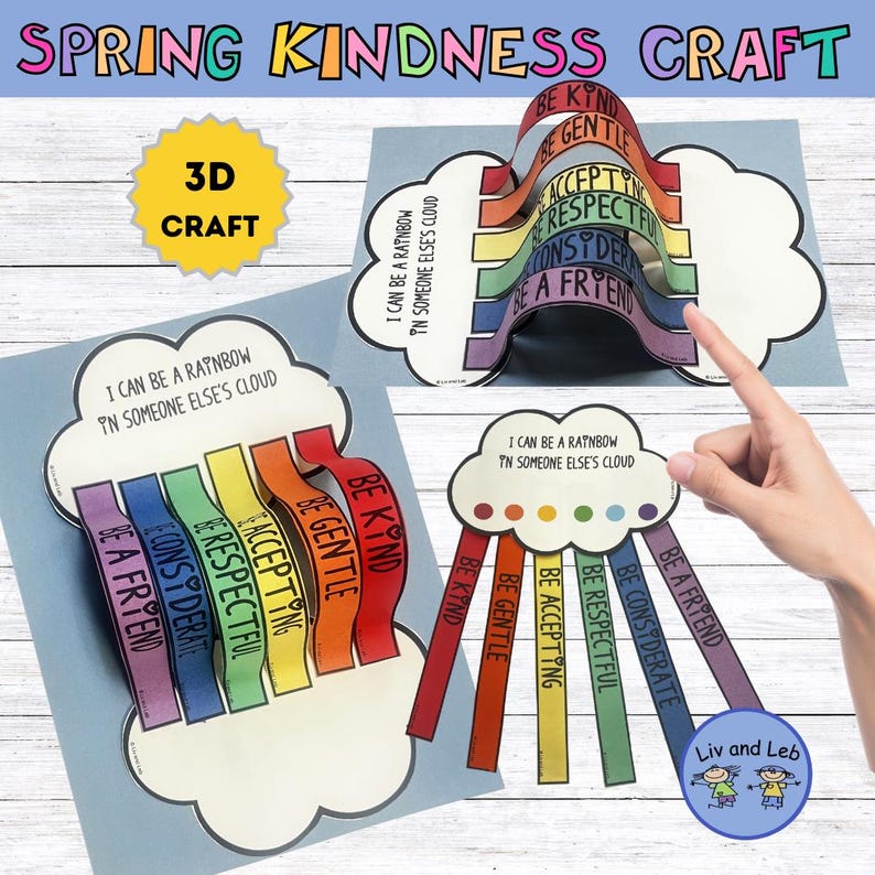 Rainbow Kindness Craft | Social Emotional Learning Activity | Classroom ...