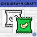 Digraph Craft- Consonant Digraph Flashcards- Digraph Worksheets- CH ...