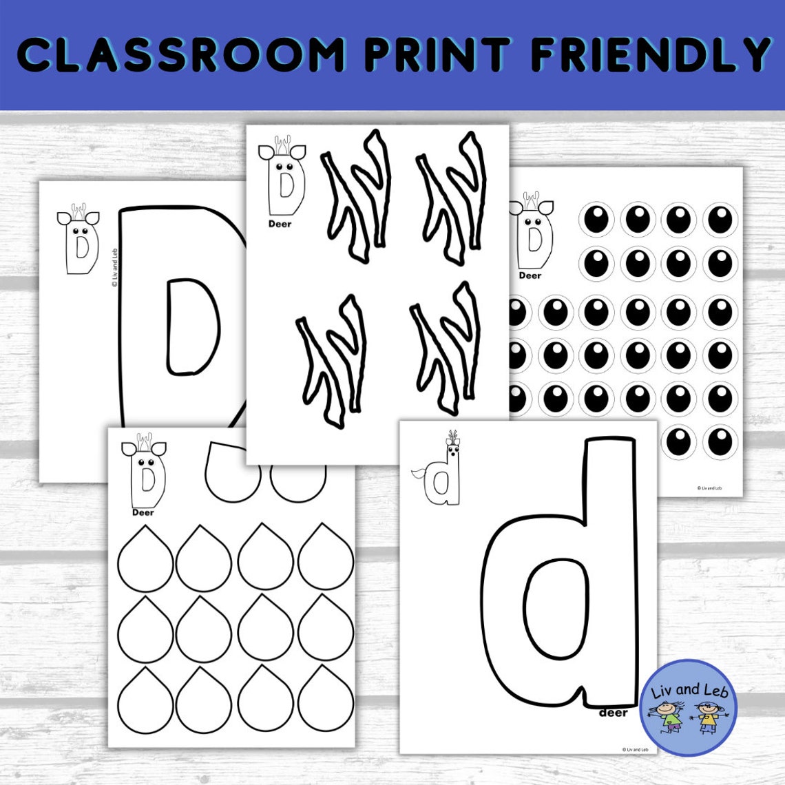 Letter D Craft- Alphabet Phonics Craft - Etsy