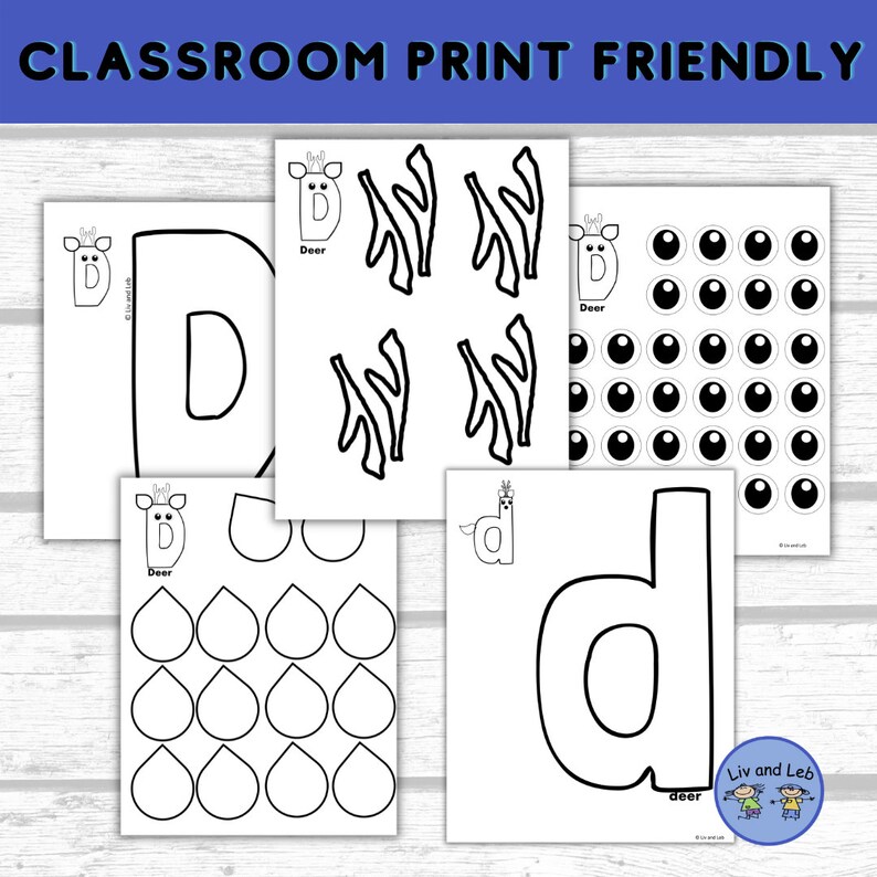 Letter D Craft- Alphabet Phonics Craft - Etsy