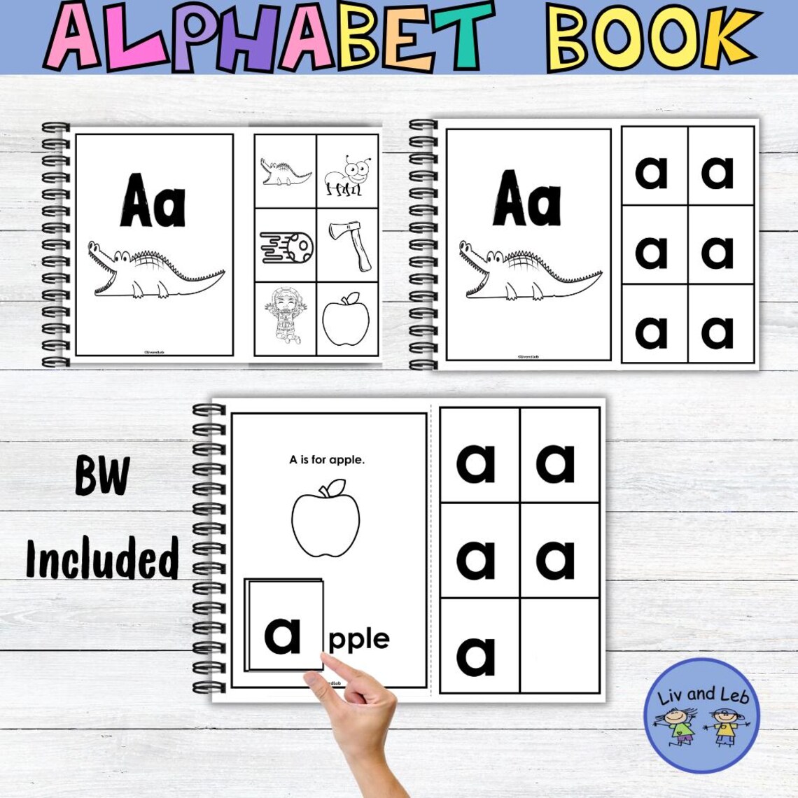 Interactive Alphabet Book- Letter A Adapted Book - Etsy