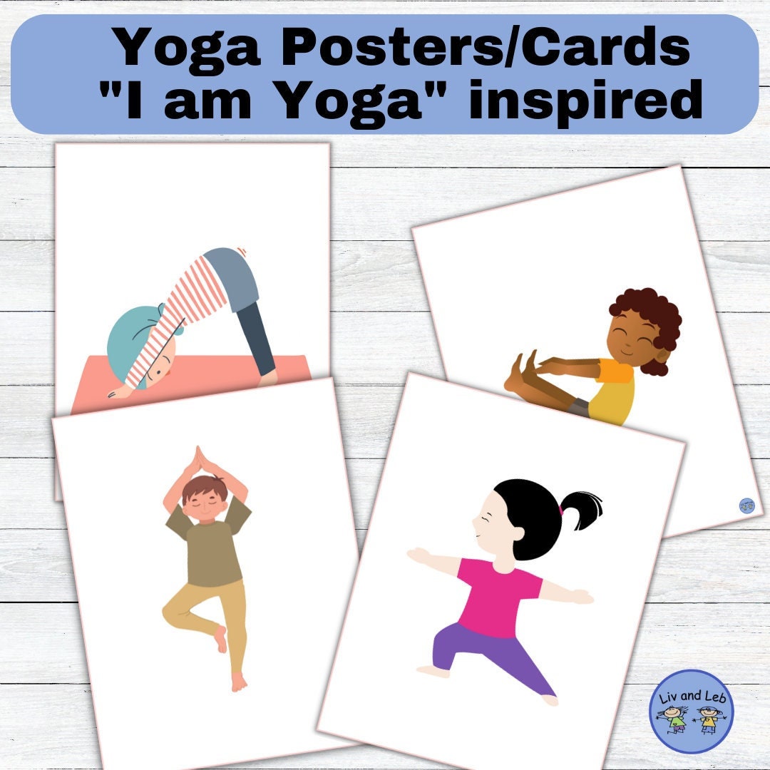 Yoga Cards-posters for Kids - Etsy
