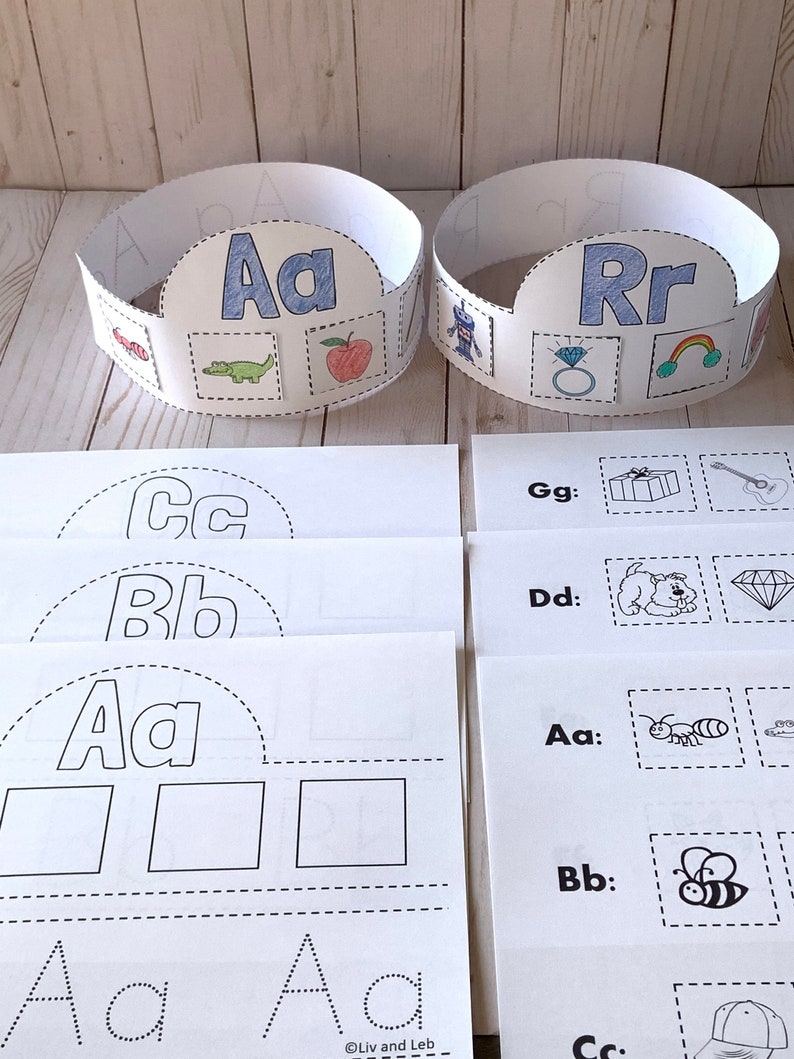Beginning Sounds Phonic Alphabet Headbands - Etsy