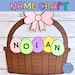 Easter Name Craft- Spring Name Craft- Easter Baskets - Etsy