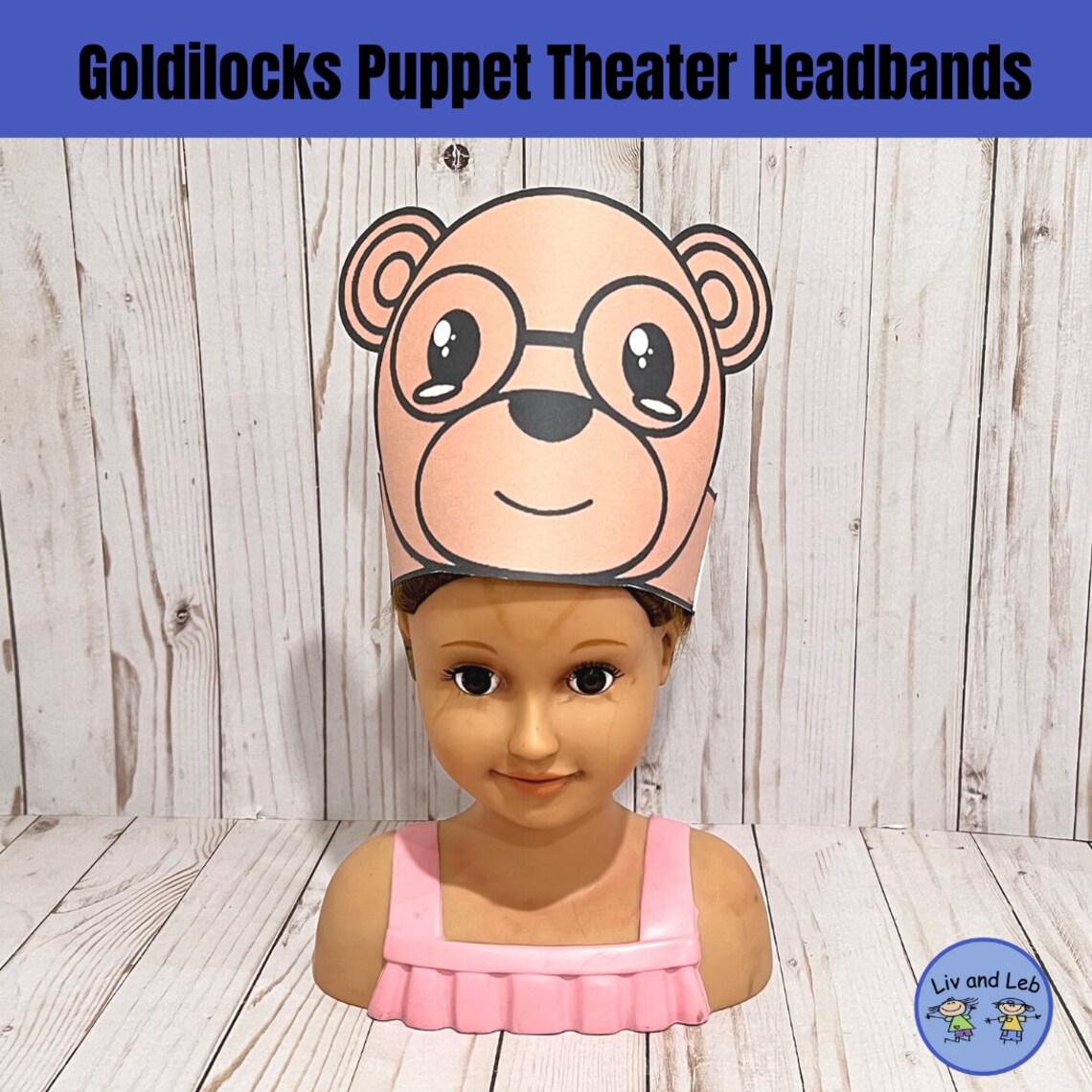 Goldilocks and the Three Bears Hat color and B&W - Etsy