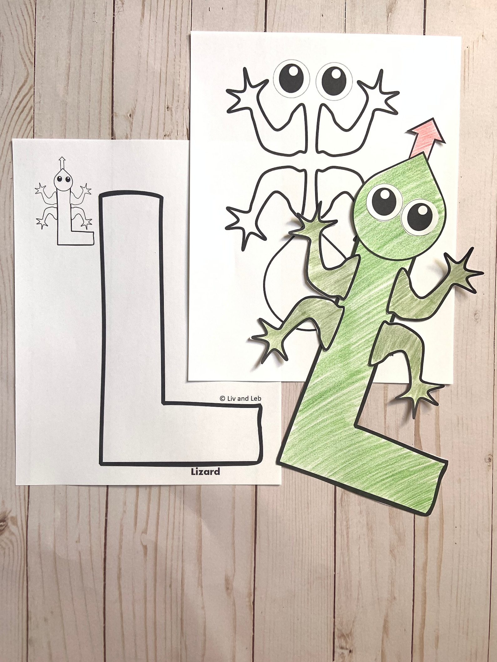 Alphabet Craft Zoo Animal Letter Craft Animal Letter Craft - Etsy