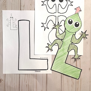 Alphabet Craft, Zoo Animal Letter Craft, Animal Letter Craft for Kids ...