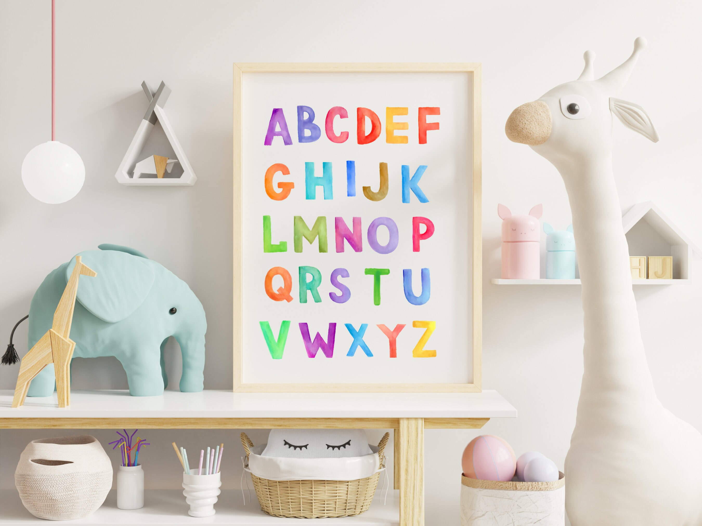 Alphabet Poster Classroom ABC Poster Nursery Alphabet - Etsy